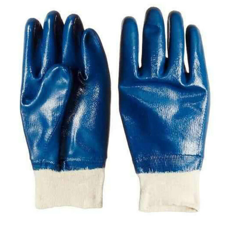 13 Gauge Polyester Liner Smooth Nitrile Half Coated Gloves PNGH-06 ...
